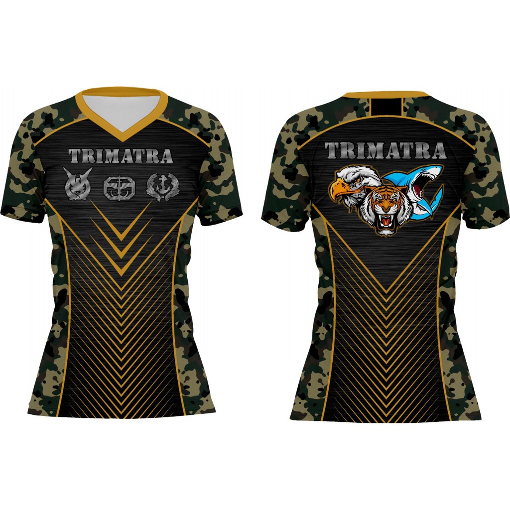 เสื้อกีฬา Jersey Trimatra / Tni Ad / Tni Au / Tni Al สําหรับผู้ชาย ...