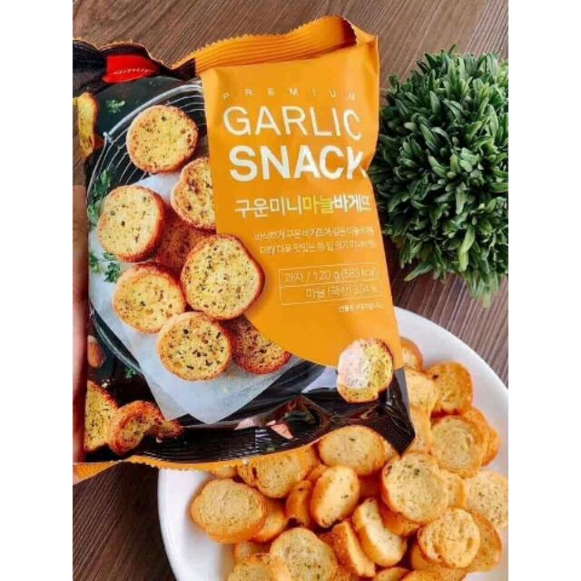 samlip garlic baguette snack 100g ขนมปังกระเทียมอบกรอบนำเข้าจากเกาหลี ...