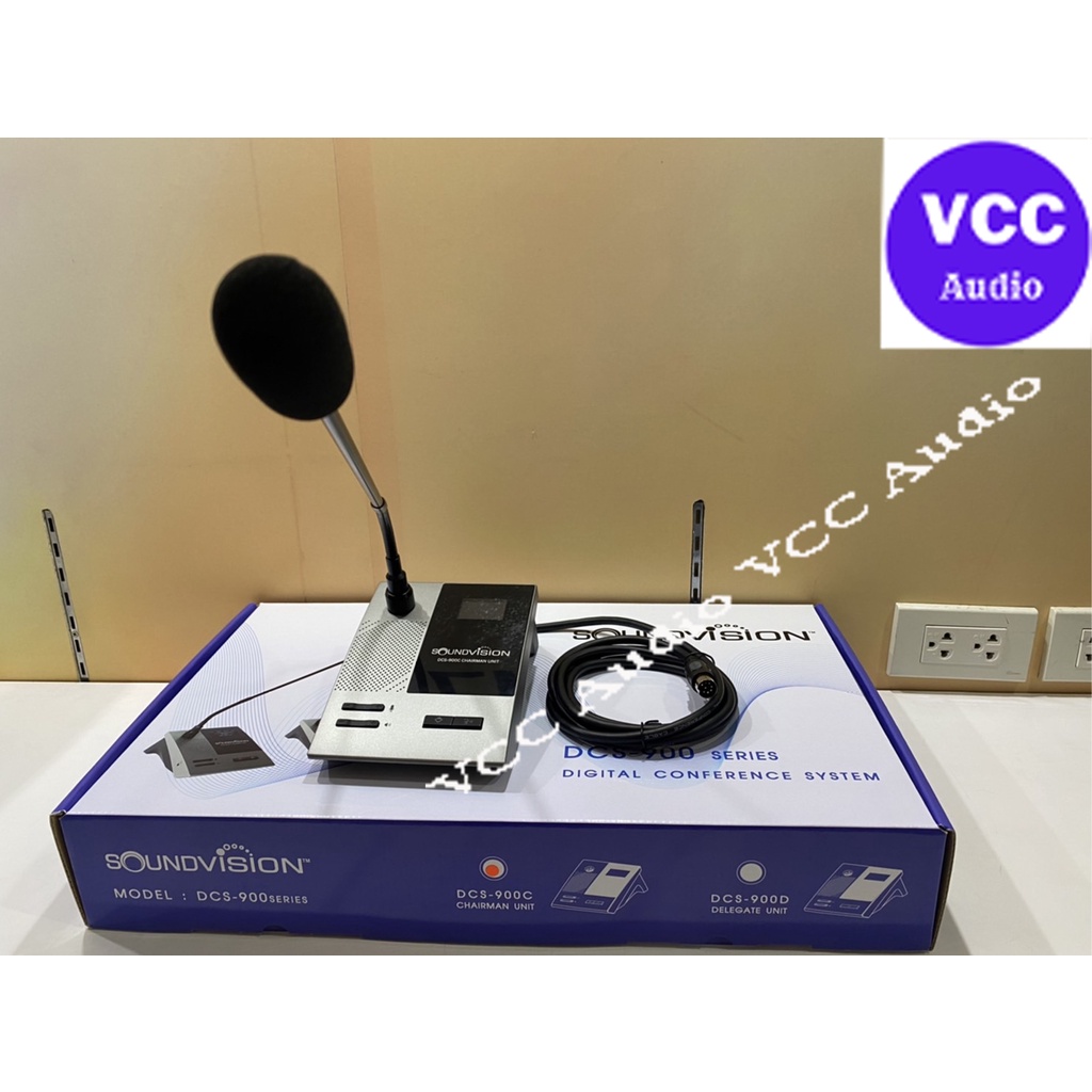 SOUNDVISION DCS-900Cชุดไมค์ประชุมสำหรับประธาน ระบบดิจิตอล มีปุ่ม Priority สามารถกดตัดการสนทนา ...