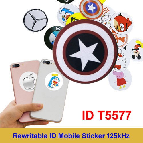 Rewritable ID Card - Mobile Phone Ultra-Thin Cartoon Sticker, 125khz ...