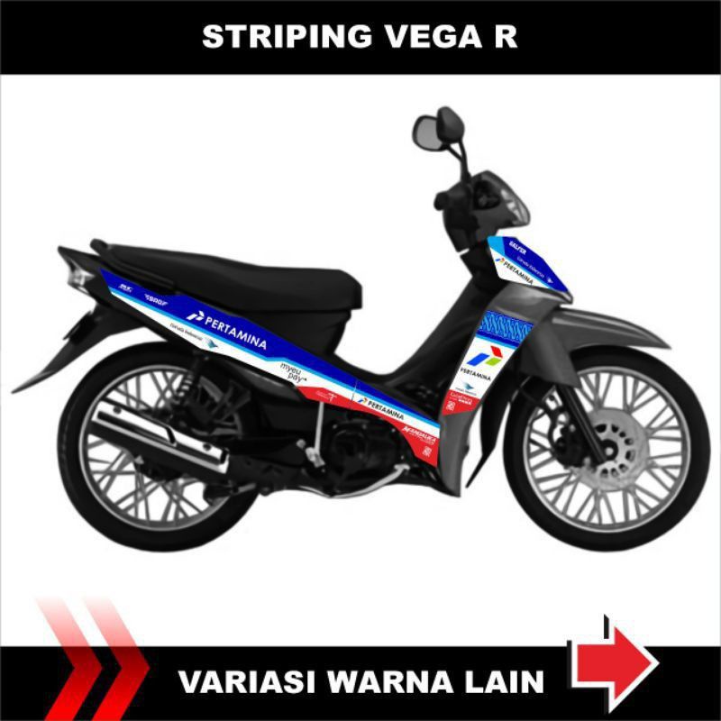 Yamaha Vega R New Striping Sticker Decal - List of Vega R Sirius ...