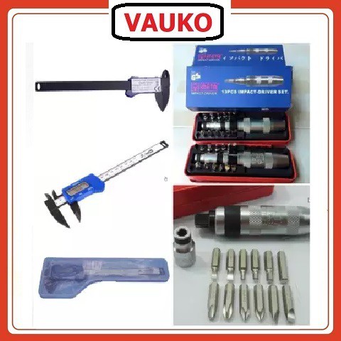 VAUKO : META Impact Screw Driver & Vernier Caliper ไขควงตอกกระแทก + เวอร์เนีย จำนวน 2 ชิ้นต่อคำ ...