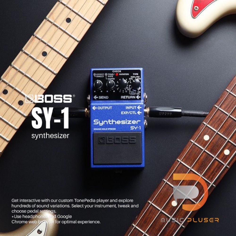 BOSS SY-1 Guitar Synthesizer Pedalเปลี่ยนเสียงกีต้าร์ไฟฟ้าที่มีอยู่ ...
