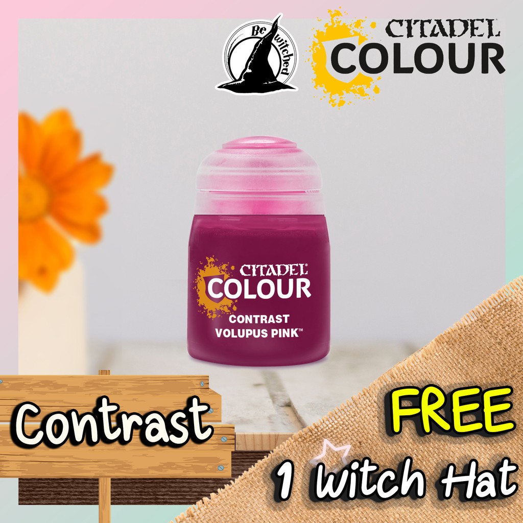 (Contrast) VOLUPUS PINK : Citadel Paint แถมฟรี 1 Witch Hat | Shopee ...