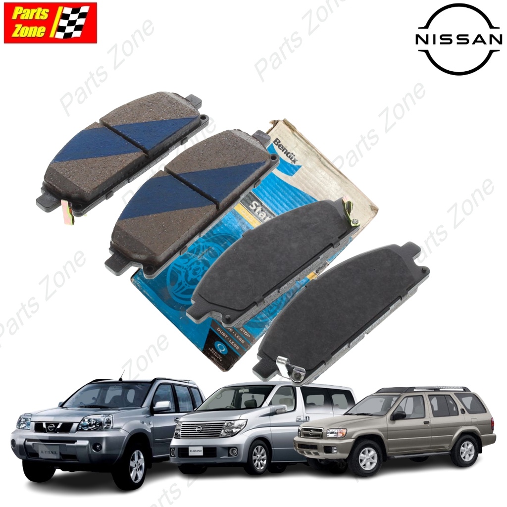 BENDIX ผ้าดิสเบรคหหน้านิสสัน Nissan Elgrand Pathphinder ปี95-00 X-trail T30 ปี05-07 (รูปจริง ...