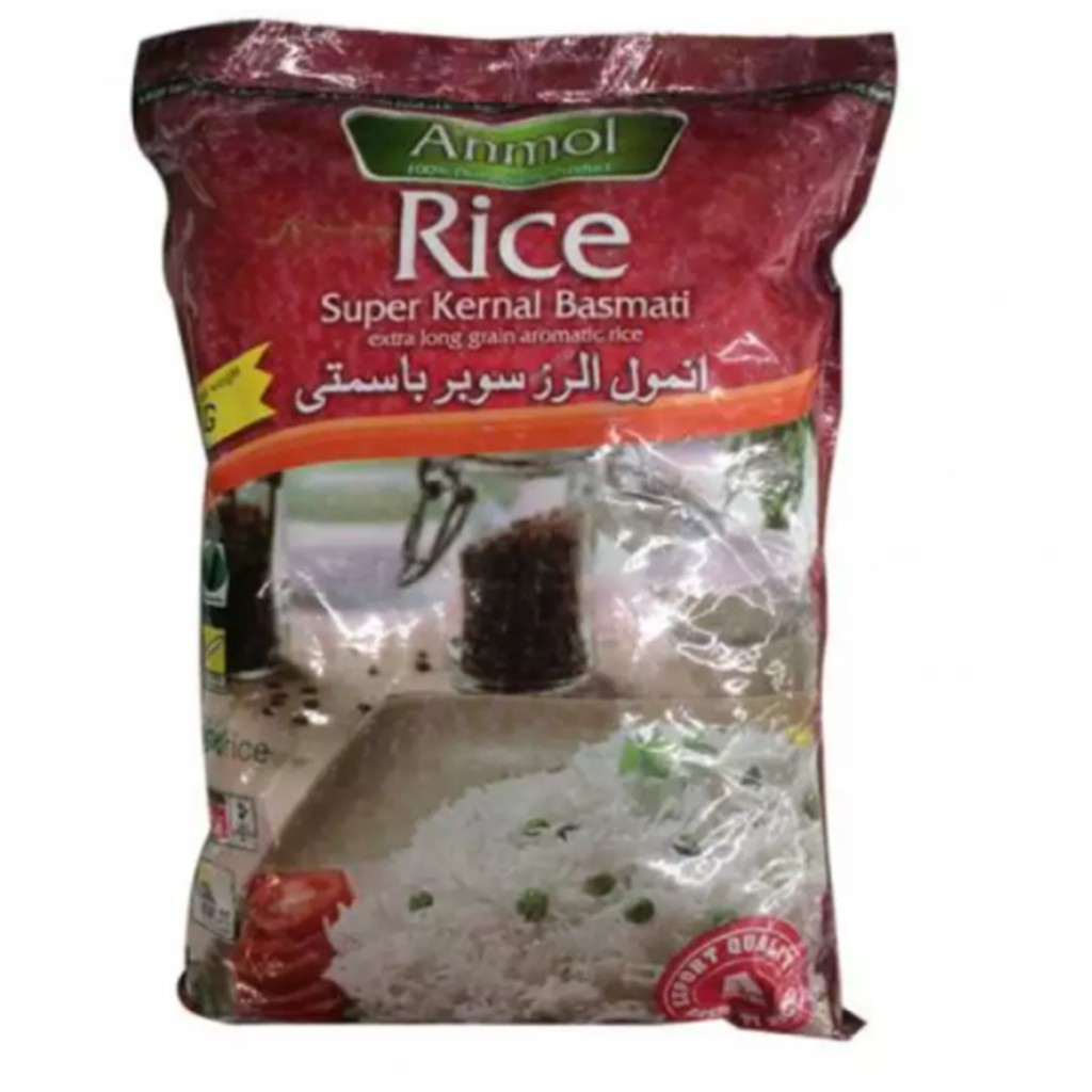 Anmol Basmati Rice Super Extra Long Grain 1kg.ข้าวบาสมาติ ตราอันมล ...