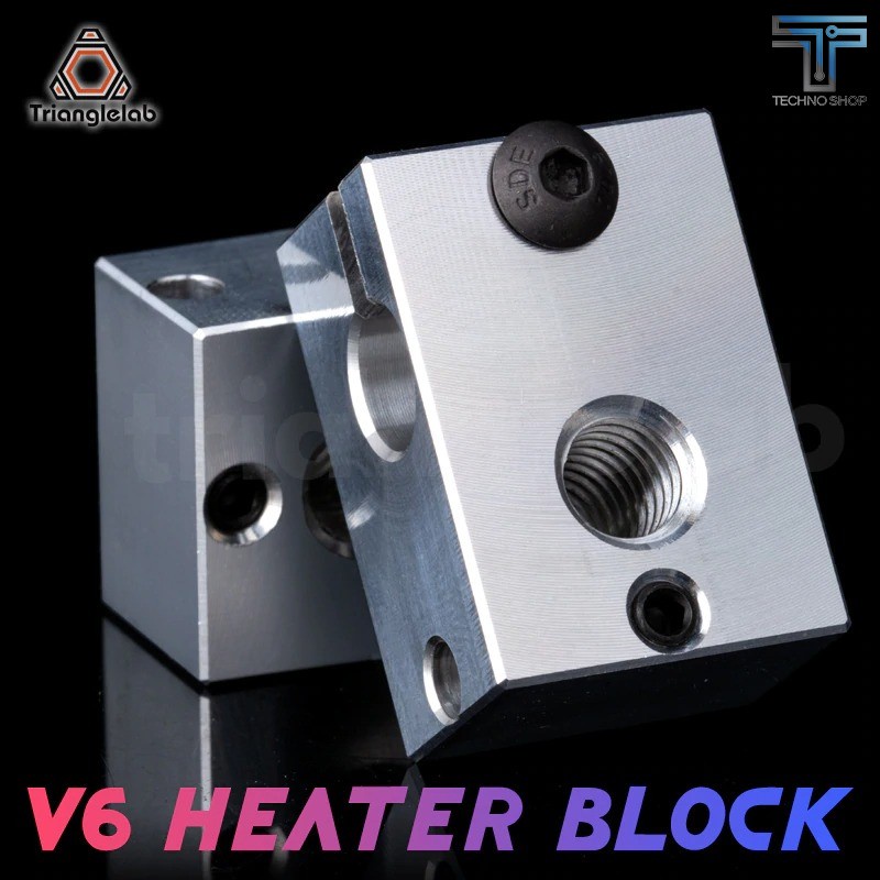 TRIANGLELAB 3D printer V6 Heater Block for Sensor Cartridges for E3D ...