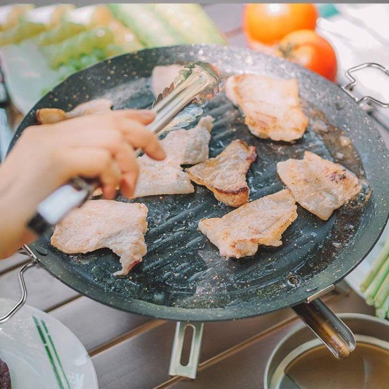 กระทะหมูกระทะ fire-maple Grill-fry pan | Shopee Thailand