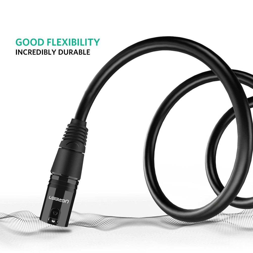 UGREEN สายต่อไมโครโฟน Cannon Audio Extension Cable ความยาว 2M/5M XLR ...
