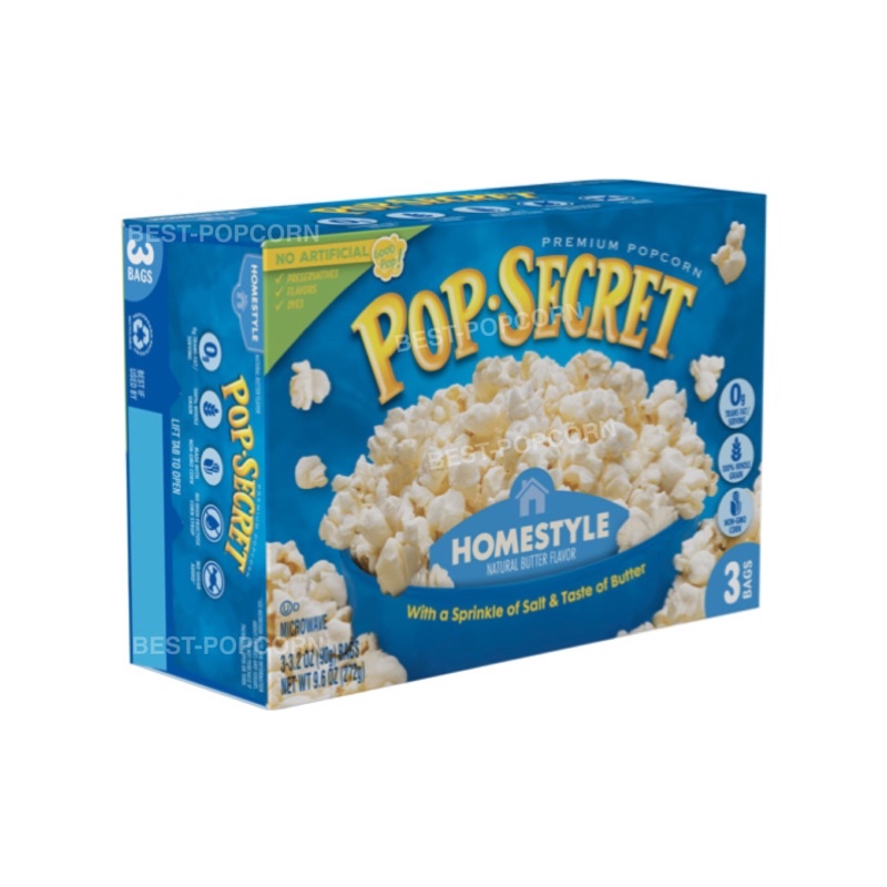 Homestyle Flavor - Popcorn Microwave (90g.x3bag/flavor), ป๊อปคอร์น ...