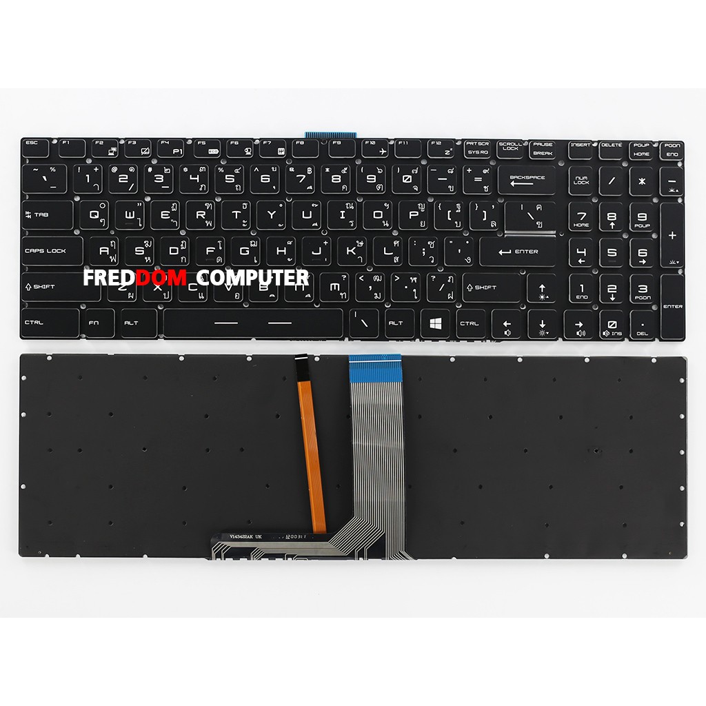 KEYBOARD MSI คีย์บอร์ด Msi GT62 GT72 GE62 GE72 GV62 GS60 GS70 GL62 GL72 ...