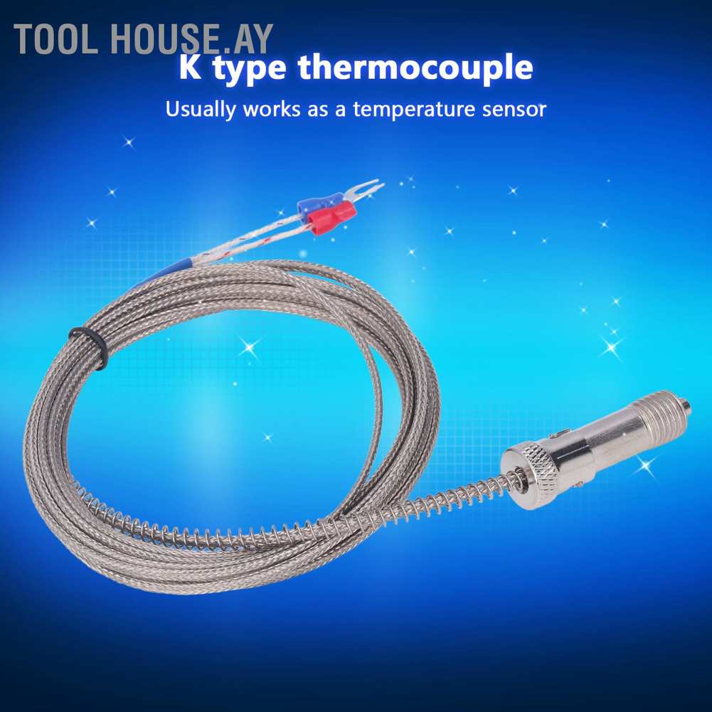 Tool House.ay K Type Thermocouple Stainless Steel Snap Fit Spring ...