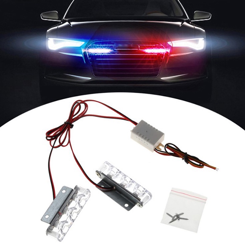 หลอดไฟกระพริบ Led 3 ดวง 12v 12w สําหรับรถยนต์ รถจักรยานยนต์ 2 ชิ้น