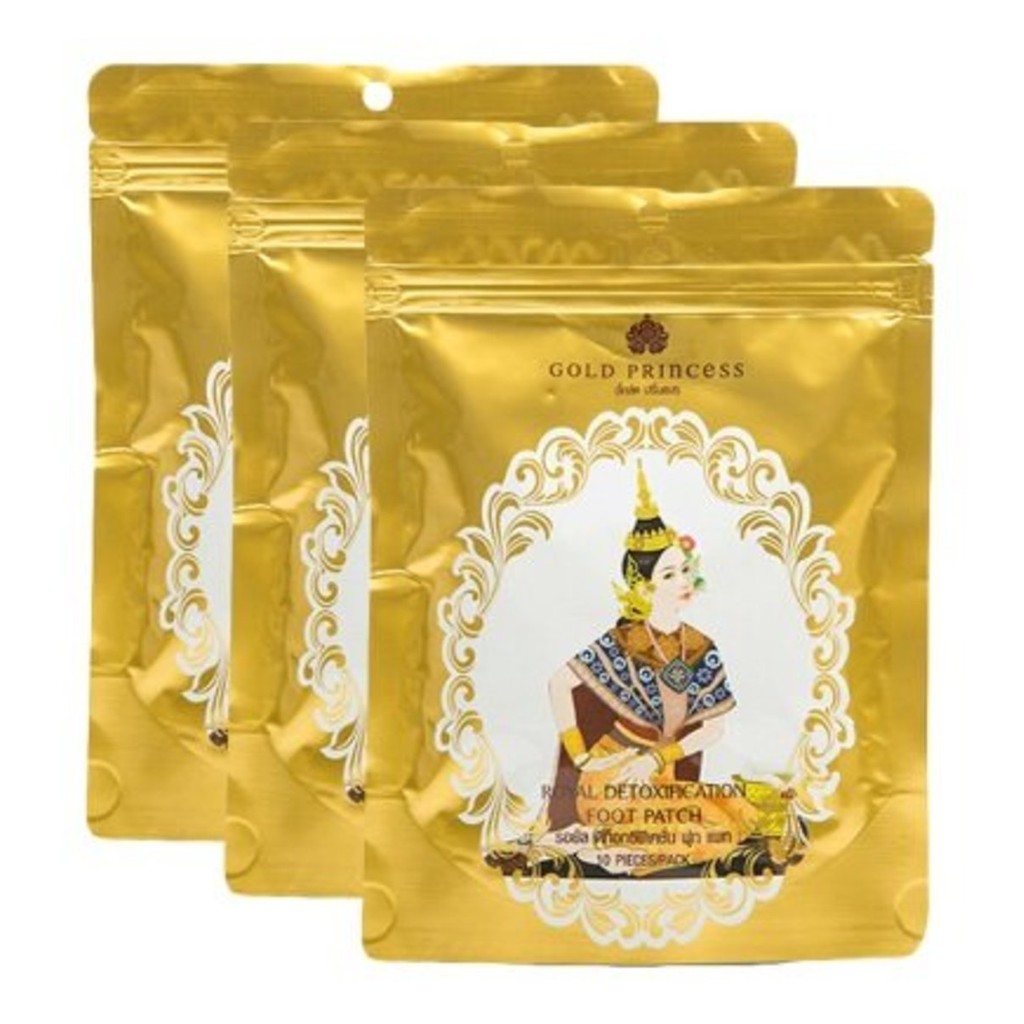 (3x) Gold Princess Royal Detoxification Foot Patch 10/pack | Shopee ...