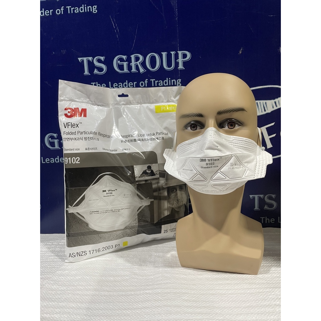 3M หน้ากากป้องกันฝุ่น PM2.5 มาตรฐาน N95 รวมที่เดียว >> รับประกันของแท้ ...