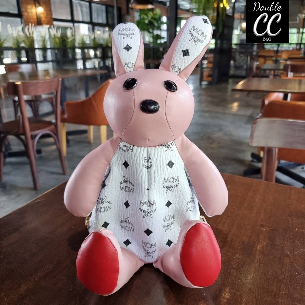 M C M ZOO RABBIT BACKPACK IN VISETOS LEATHER MIX | Shopee Thailand