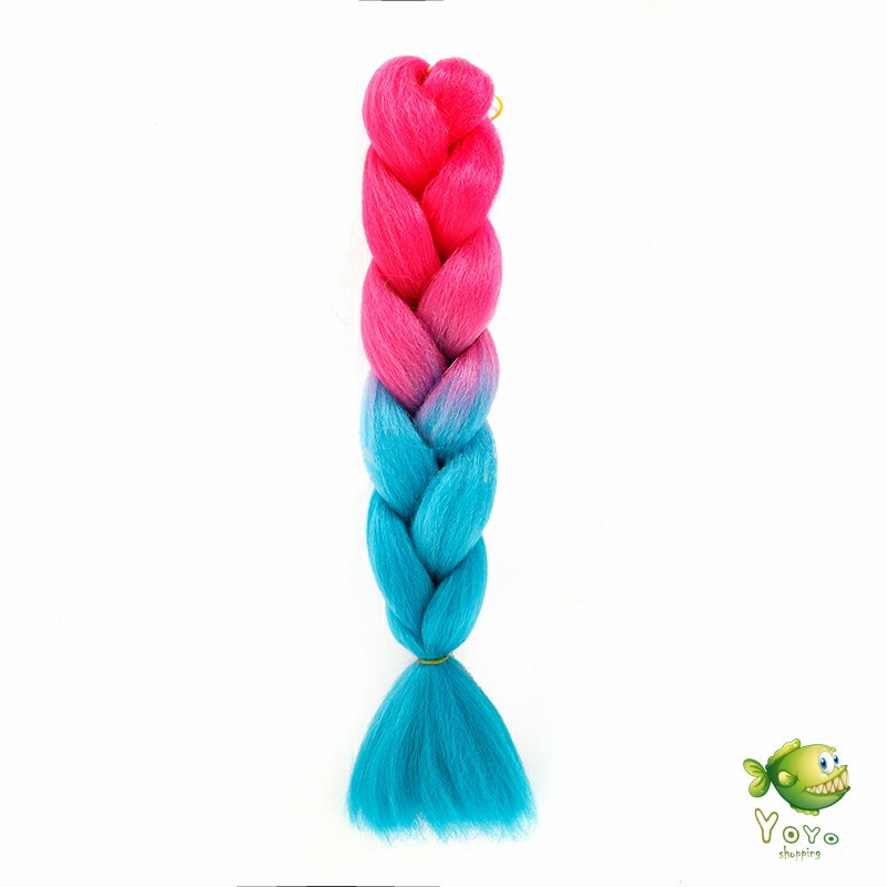 YOYO ผมเปีย ไหมถักผม สีทูโทน แอฟริกันเดรดล็อกส์ wig braids | Shopee ...