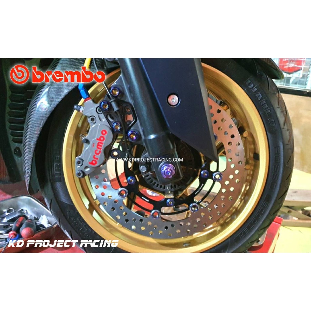 ปั้ม Brembo Racing 4 pot 40mm สีเข้ม และ ดำ แท้ | Shopee Thailand