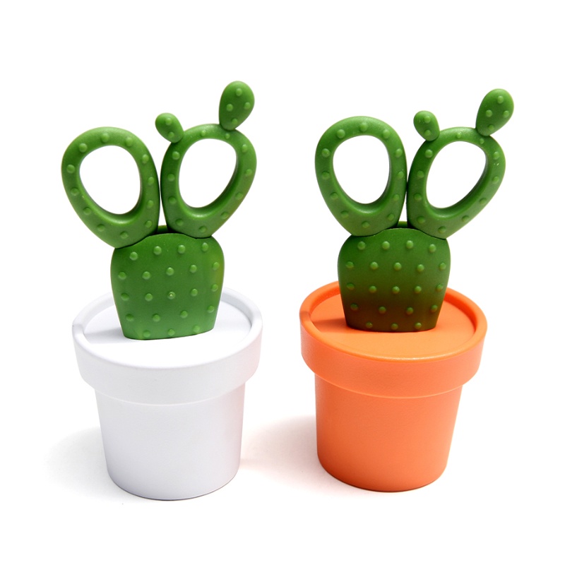 Cactus Scissors / Container กรรไกร ดีไซน์ ต้นกระบองเพชรแบบมีถ้วยเก็บค ...