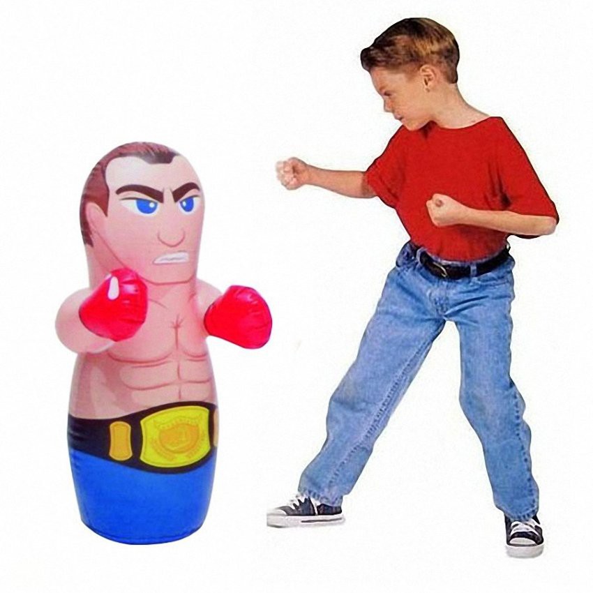 MOMMA ตุ๊กตาล้มลุก เป่าลม นักมวย 3 มิติ ( 3D Boxer Rocking Doll ...