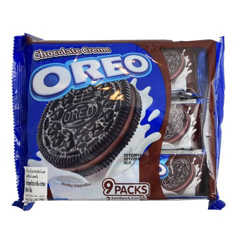 Oreo Multipack Biscuits 9 Pack โอรีโอ คุกกี้แซนวิชช็อกโกแลตสอดไส้ครีมรส ...