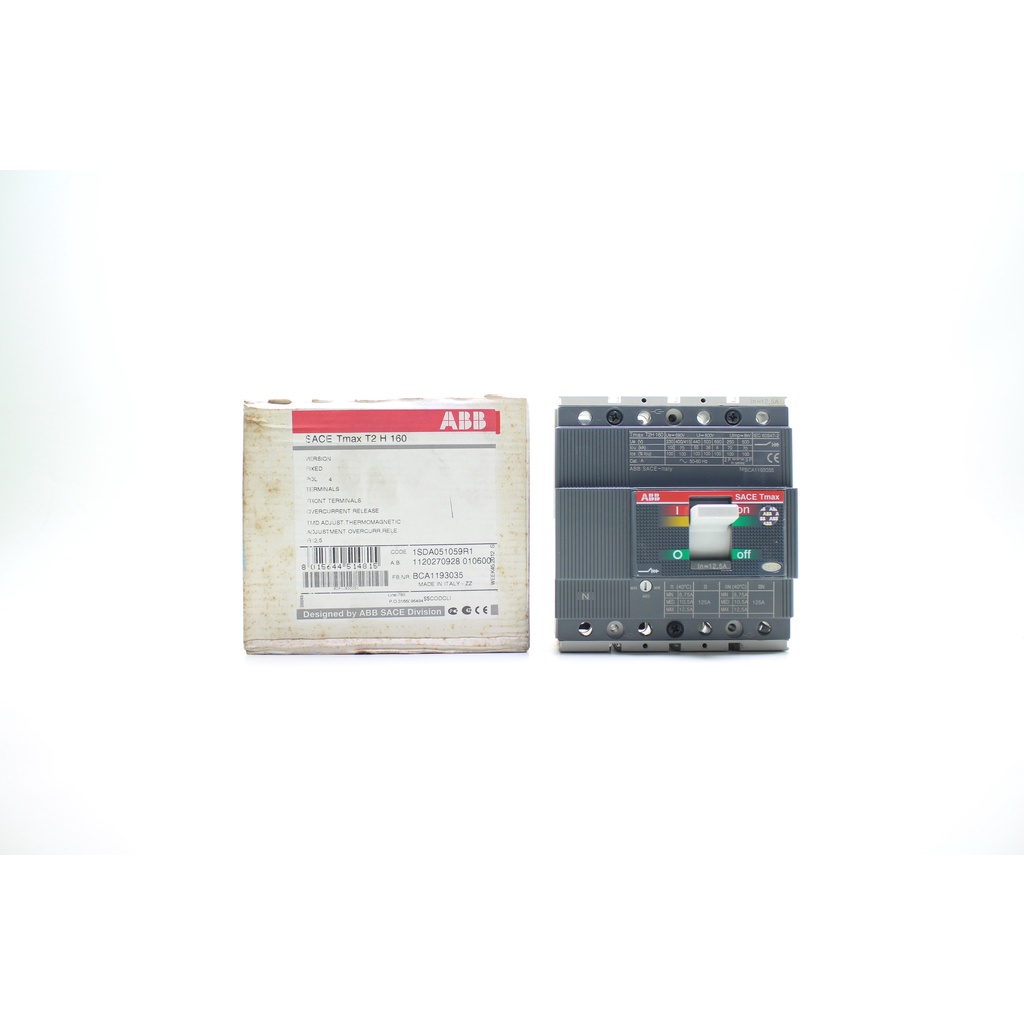 ABBเซอร์กิต เบรกเกอร์ TMAX T2H 160 ABB MCCB 1SDA051059R1 เซอร์กิต เบรกเกอร์ MCCB TMAX T2S 160 4P ...