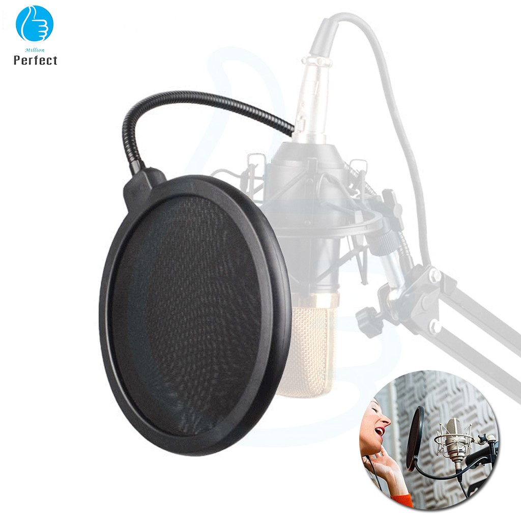 ป๊อปฟิลเตอร์ ที่กันลม Microphones Mic Pop Filter รุ่น MPF9 | Shopee Thailand