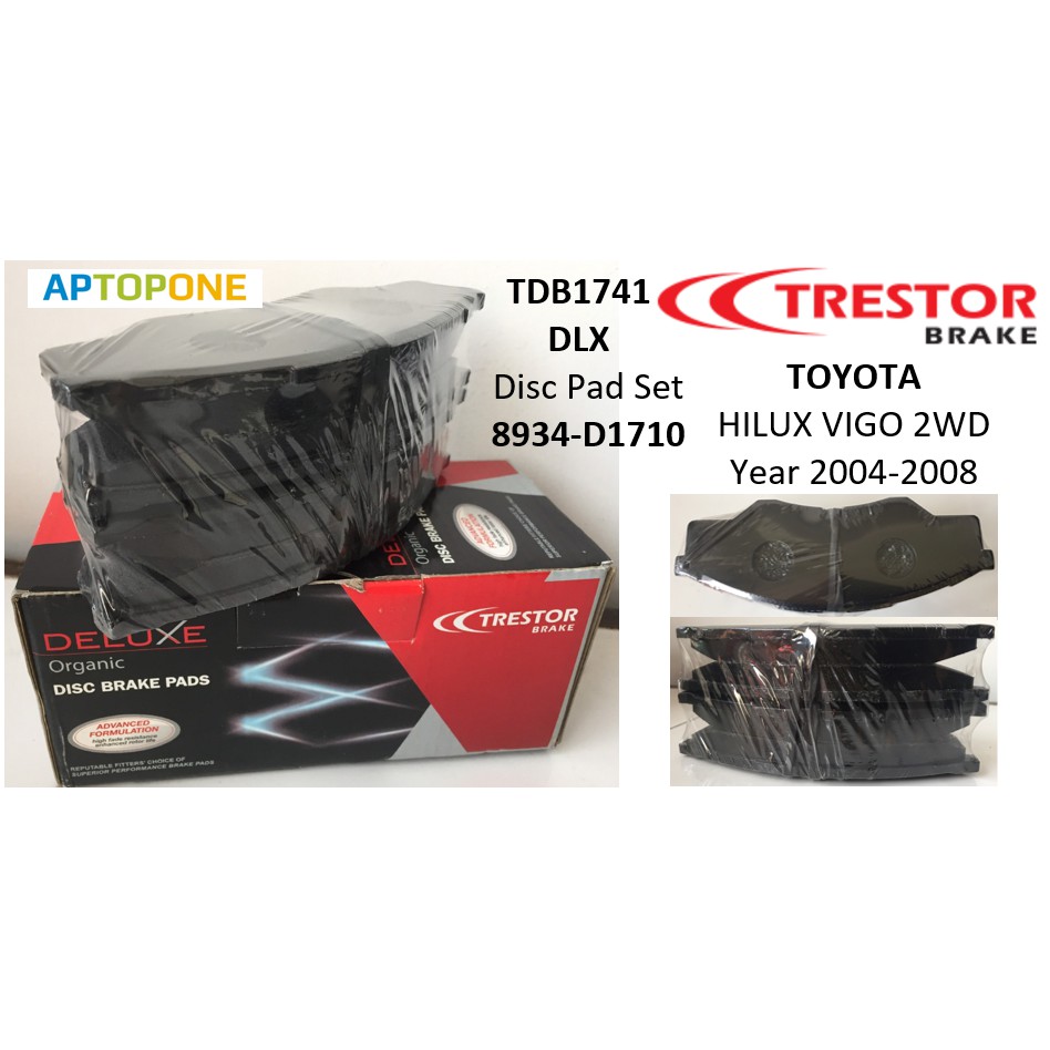 Disc Pad Set TDB1741 ผ้าเบรก ดีลักซ์ออร์แกนิค ผ้าเบรกผสมเซรามิคสูตร ...