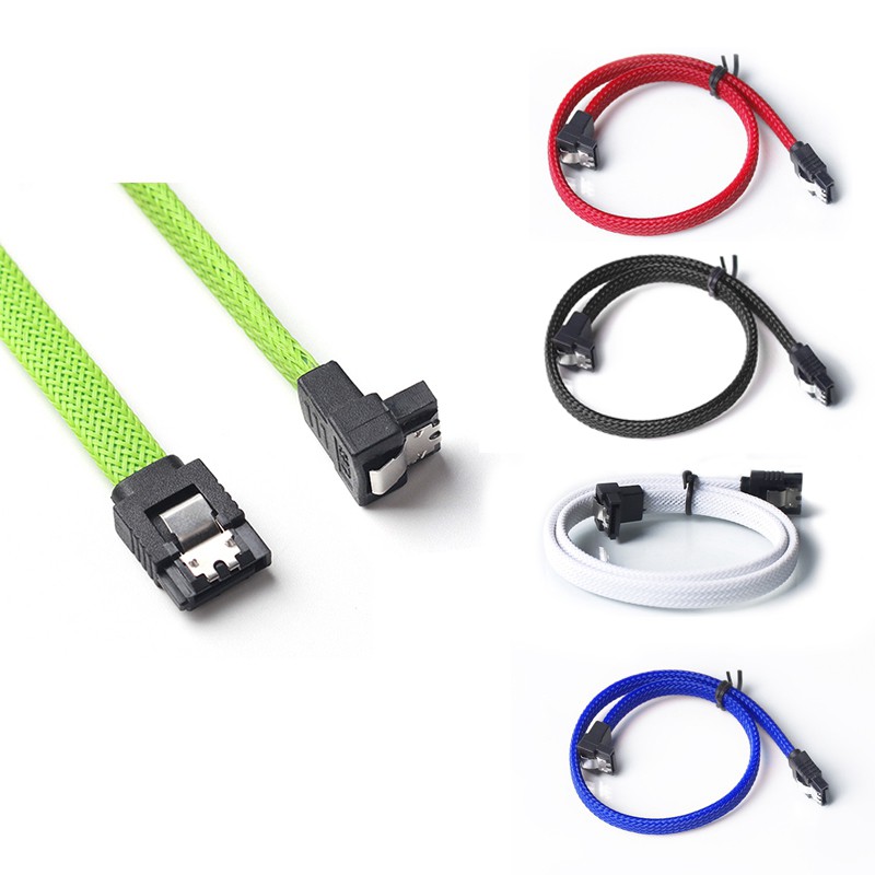 50CM SATA 3.0 III SATA3 7pin Data Cable Right Angle 6Gb/s SSD Cables ...