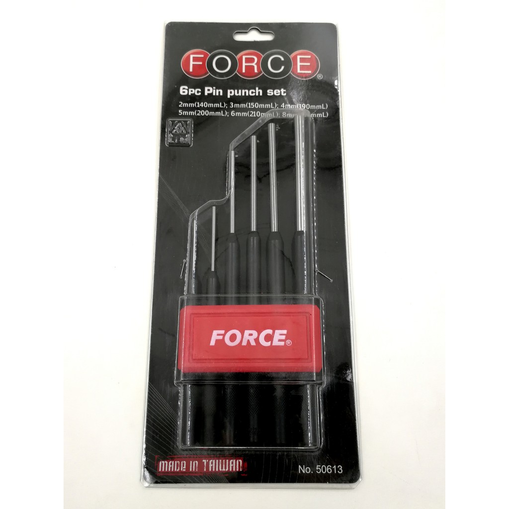FORCE เหล็กส่งปิ๊น 6ตัวชุด 50613 Made in Taiwan | Shopee Thailand
