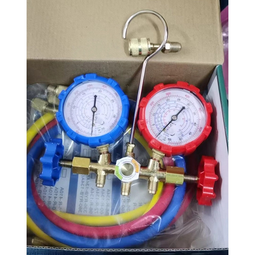 เกจ์พร้อมสายน้ำยาแอร์ R-32 สาย36 นิ้ว CT-536G สาย3เส้น ใช้กับ R32 R ...