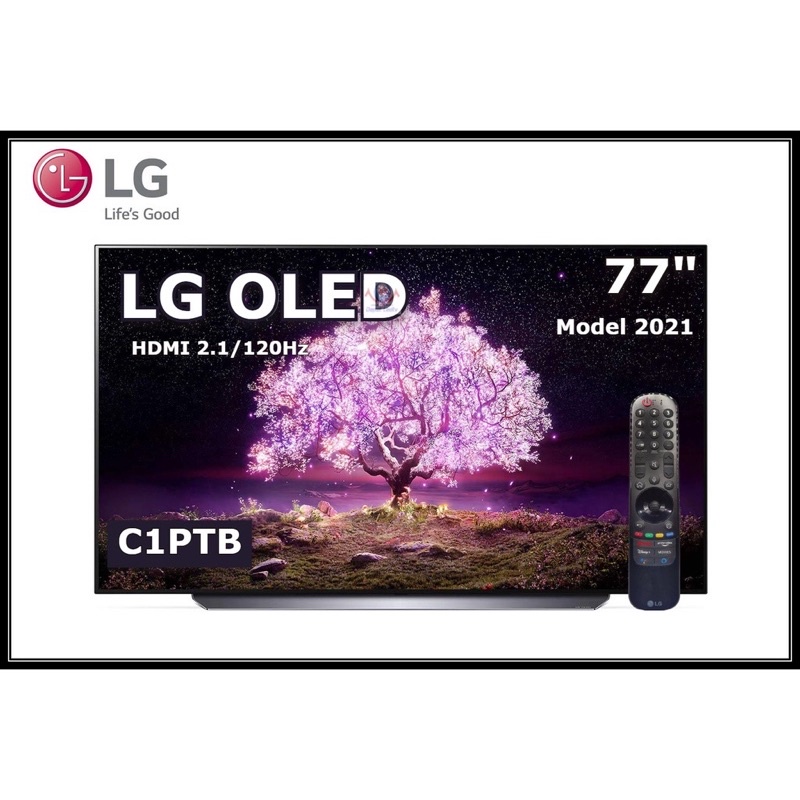 LG 77 นิ้ว 77C1PTB OLED 4K SMART TV C1 Series ปี 2021 (รองรับ PS5 HDMI ...