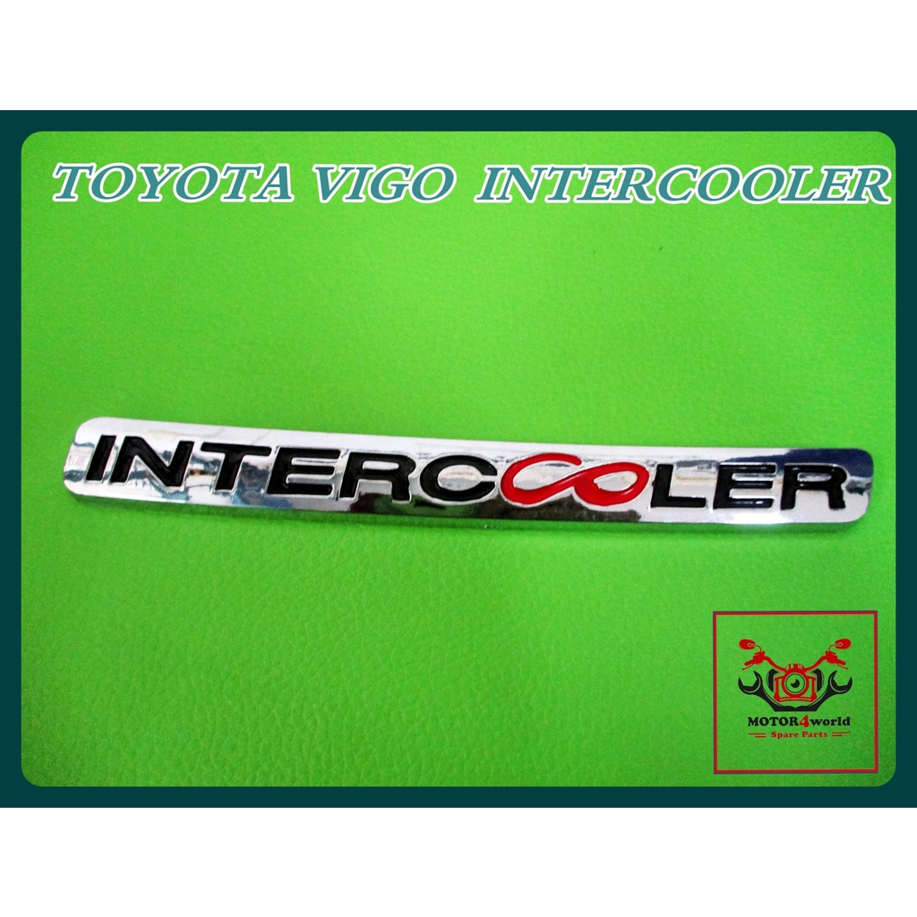 EMBLEM "RED" & "BLACK" STICKER (1 PC.) Fit For TOYOTA VIGO INTERCOOLER ...