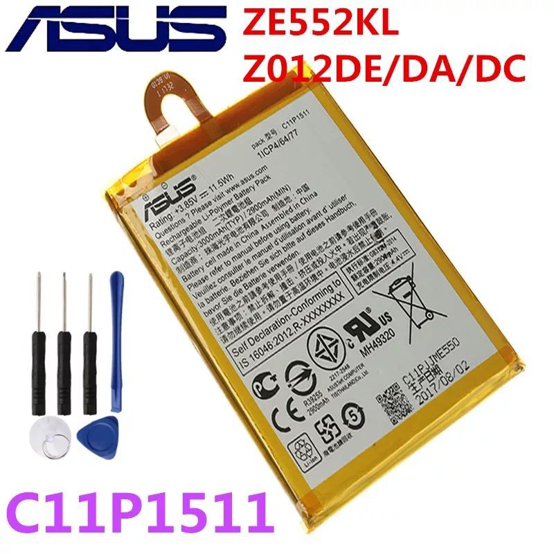 Original 3000MAh C11P1511เปลี่ยนแบตเตอรี่สำหรับAsus ZenFone 3 Ze552kl ...