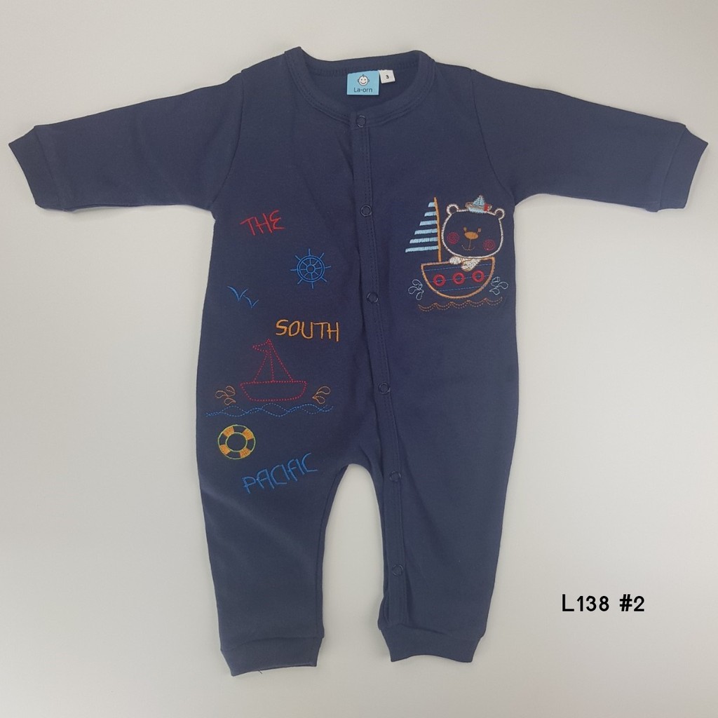 ชุดหมีสำหรับเด็ก ขายาว กระดุมหน้า รหัส L138 | Shopee Thailand
