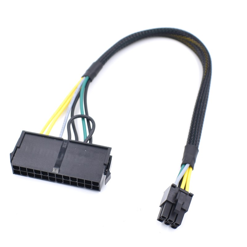24 Pin to 6 Pin ATX PSU Power Adapter Cable สําหรับ DELL 3650 3669 3040 ...