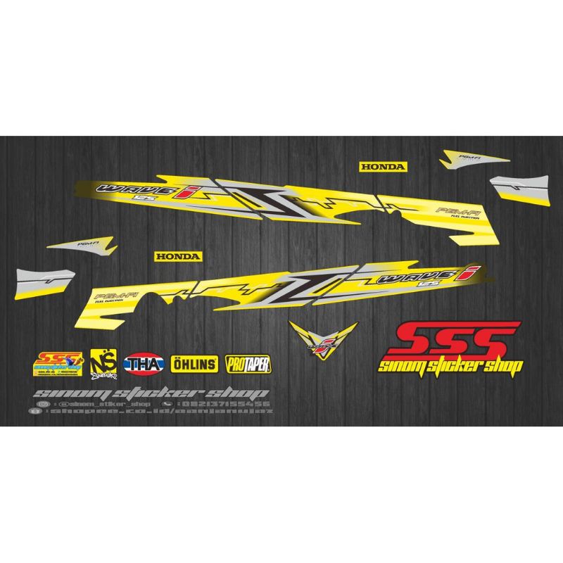 Striping VARIATIONS SUPRA X 125 YEAR 2005-2013 THAILAND WAVE V2 MOTIF ...