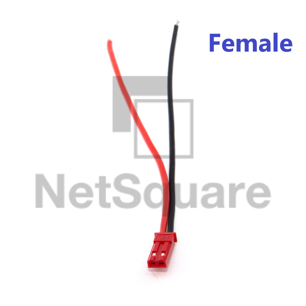 JST Plug 2P 2-Pin สายไฟ UL1007 Male/Female สายปลั๊ก ตัวผู้และตัวเมีย ...