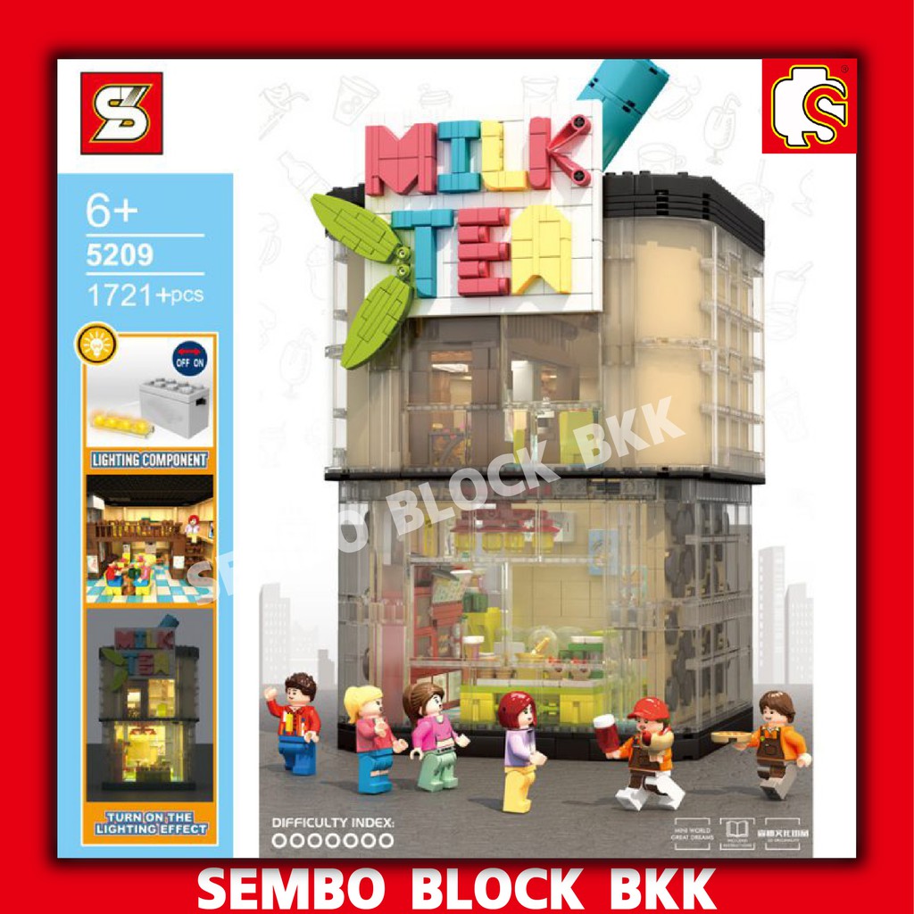 ชุดบล็อคตัวต่อ ร้าน MILK TEA ร้านชานม SUNDAY BLOCK SY5209 ขนาดใหญ่ ...