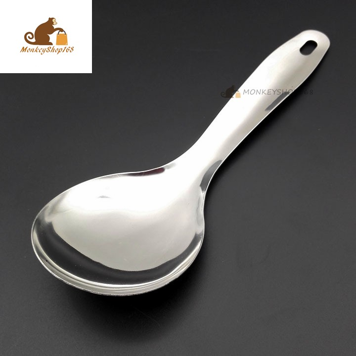 Senduk ทัพพีเหล็ก สําหรับตักข้าว | Shopee Thailand