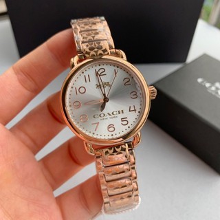 Authentic Original Coach Women's Delancey Rose Gold tone Bracelet Watch ...