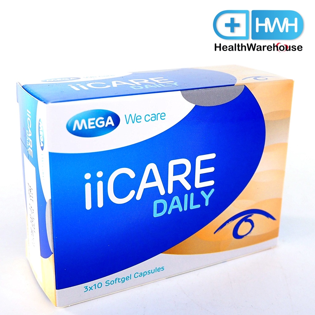 Mega We Care II Care Daily 30 เม็ด ไอไอแคร์ เดลี่ วิตามิน บำรุงสายตา | Shopee Thailand