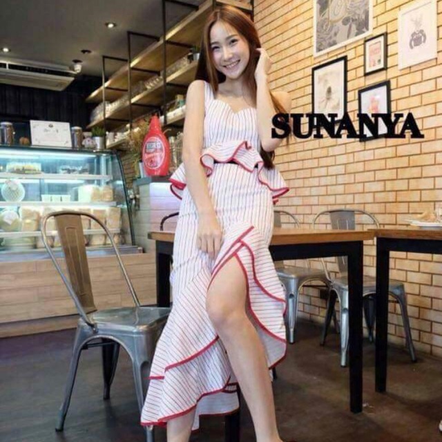 ชุดเซต ระบาย งานป้าย sunanya | Shopee Thailand