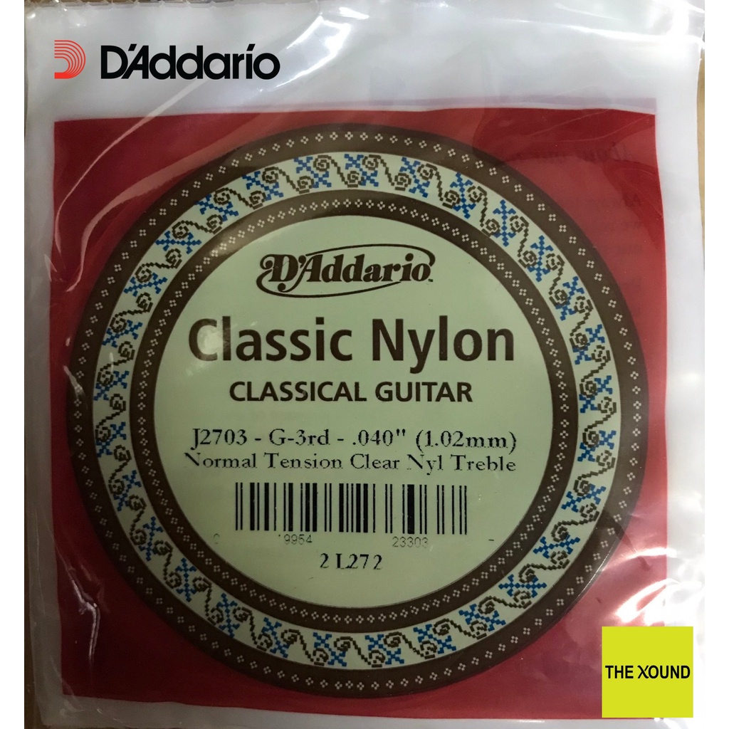 D' ADDARIO Classical Guitar Single String สายกีตาร์คลาสสิค (สายปลีก ...