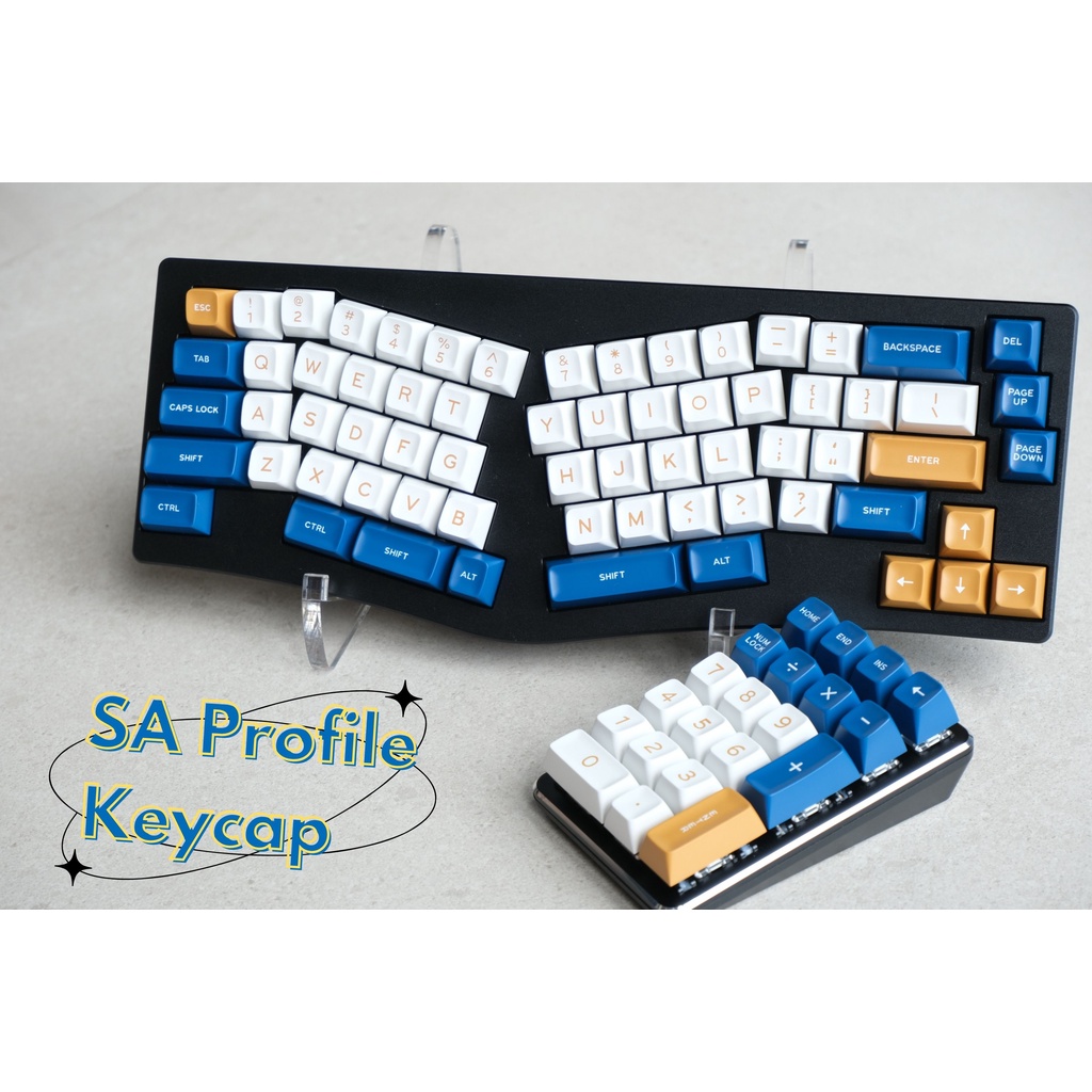 [โค้ดคุ้มลด 20%] Keycap SA Profile 170 Key Double shot ใส่ได้เกือบทุก ...
