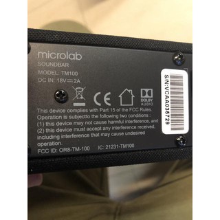 ซาว์นบาร์ รุ่น TM-100 MICROLAB Sound Bar TM100 | Shopee Thailand