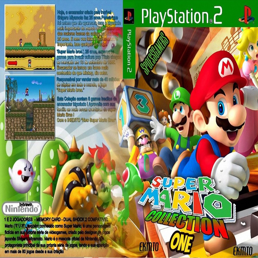 แผ่นเกมส์ PS2 (คุณภาพ) Mario Collection (USA) (เข้าออฟชั่นเปิดเสียงได้ ...