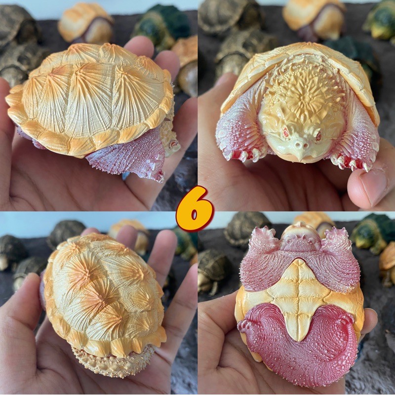 bighead series snipping turtle figurines recast โมเดลเต่าตัวเล็ก ...