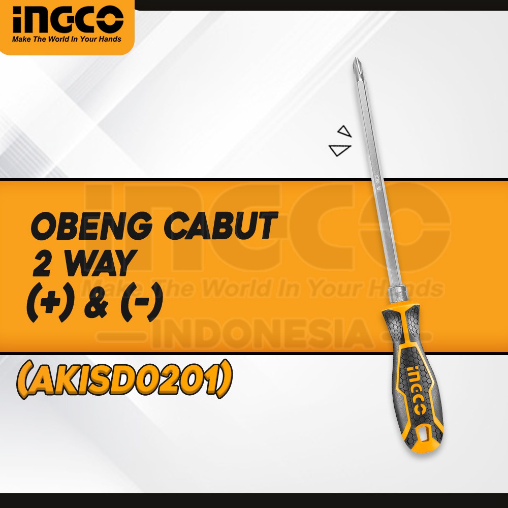 Ingco AKISD0201. ไขควง 2 ทาง (+) /(-) | Shopee Thailand