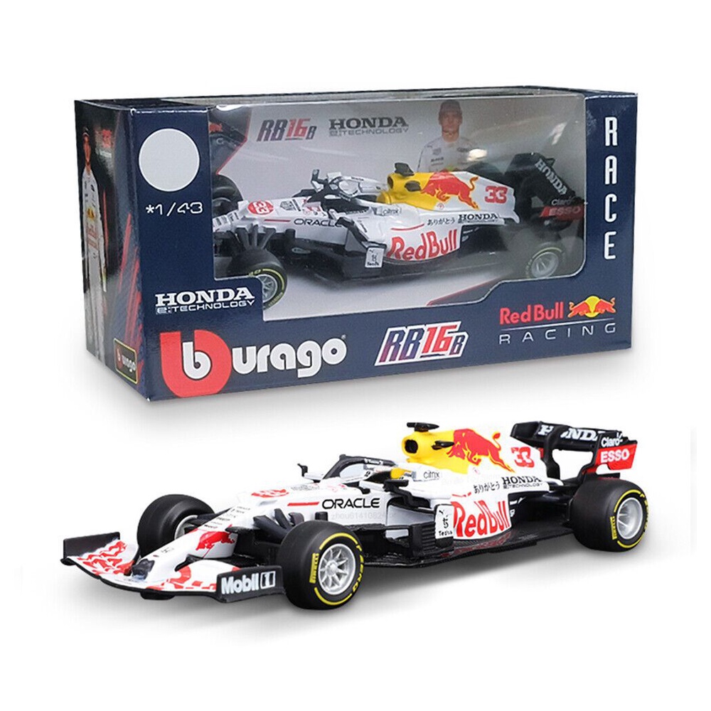 1:43 Bburago Alloy F1 Red Bull Racing Car Model Vehicle Diecast Max ...